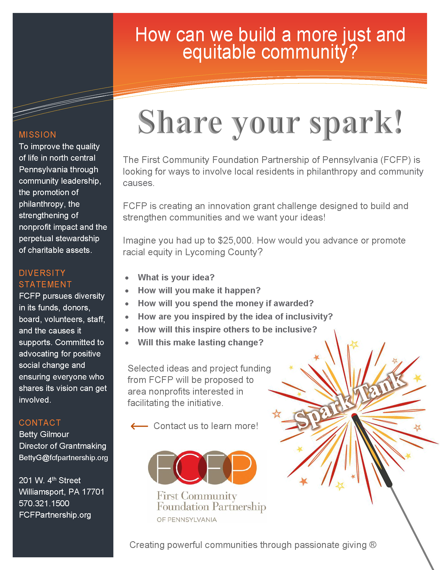 First Focus - First Community Foundation Partnership