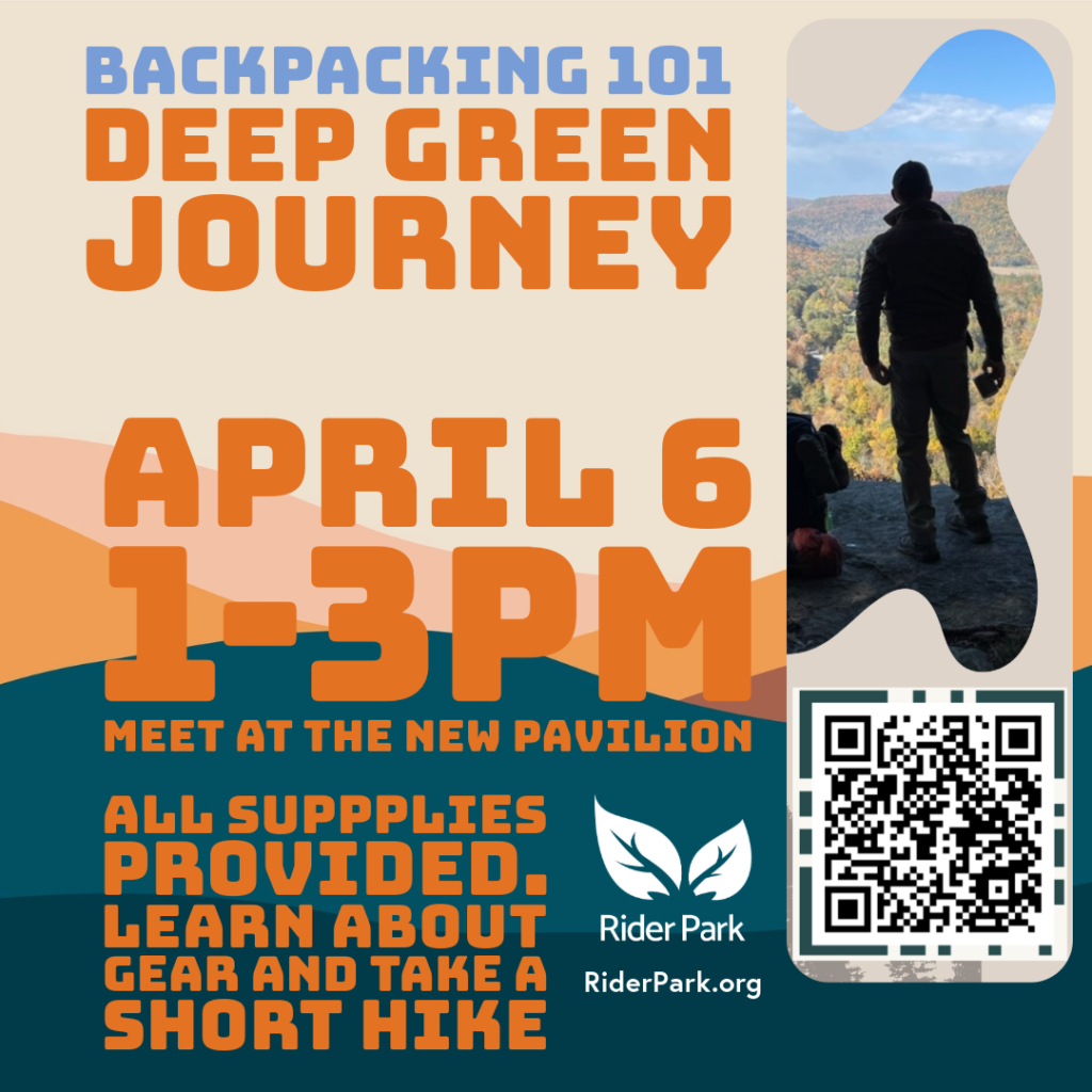 Backpacking 101 at Rider Park - First Community Foundation Partnership